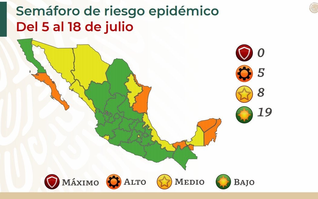 Semáforo de riesgo epidemiológico se mantiene sin cambios | Revista TyT