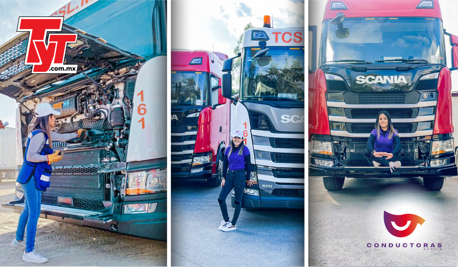 Conductoras Scania: Luisa Fernández ponía uñas antes de subirse al ...