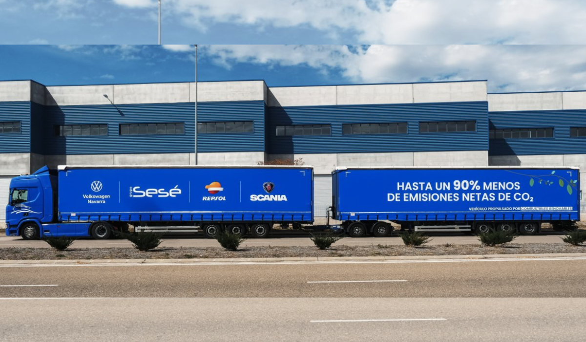 Ya rueda en España el primer camión Scania con doble remolque y combustible renovable | Revista TyT