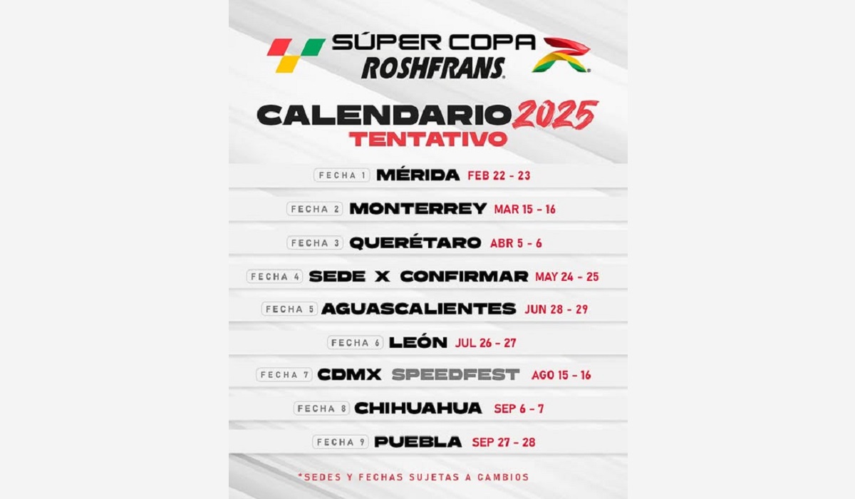 Súper Copa Roshfrans 2025 tendrá nueve fechas iniciando en Yucatán ...